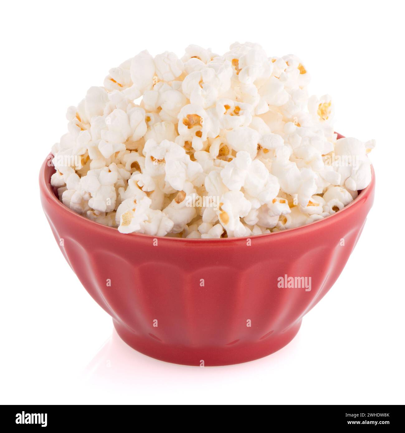 Popcorn in bowl isolated Cut Out Stock Images & Pictures - Alamy