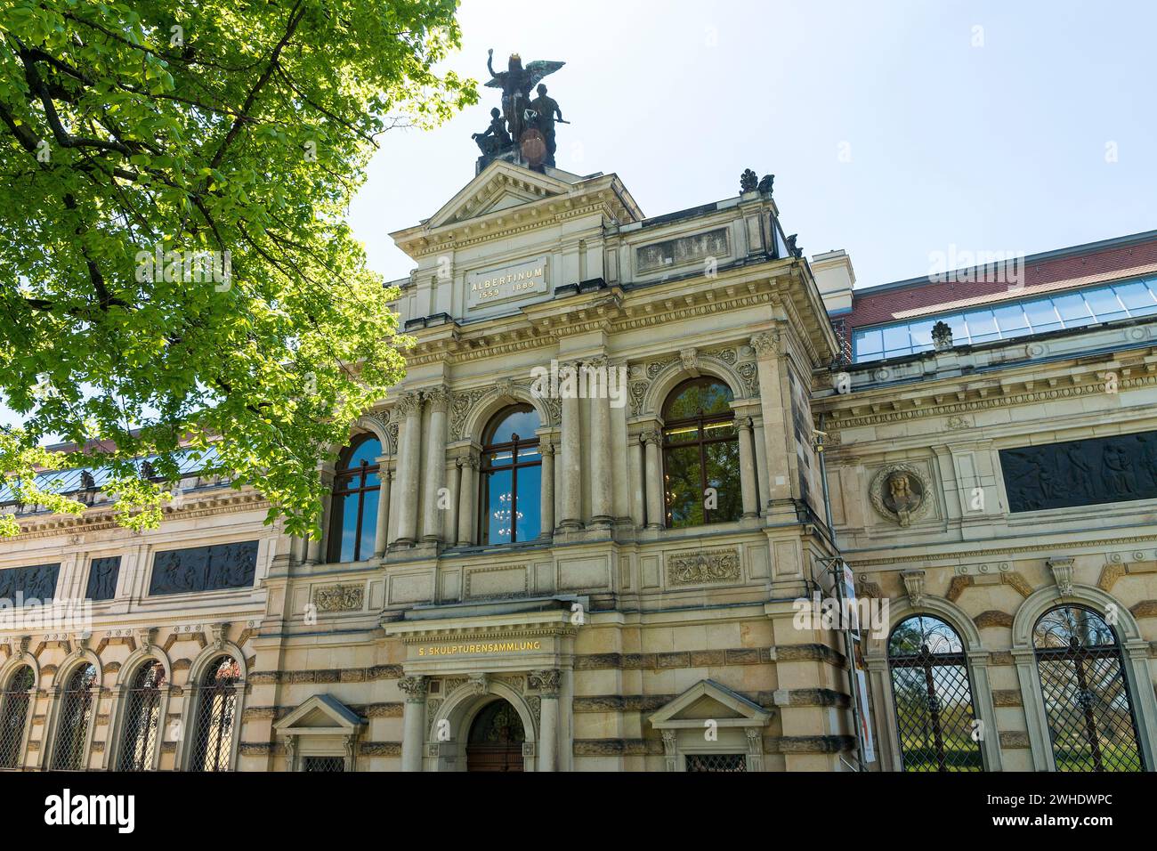Dresden, Albertinum, art gallery, main portal Stock Photo - Alamy