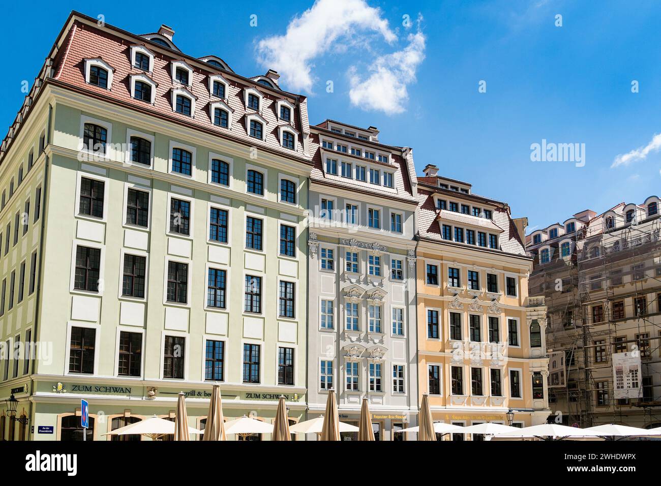 Dresden, Neumarkt, Renaissance building, gastronomy Stock Photo - Alamy