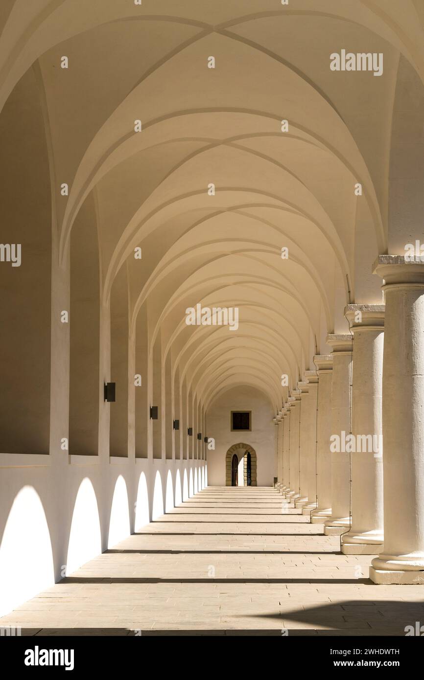 Dresden, Royal Palace, Stable Courtyard, Long Corridor, Arcades with ...