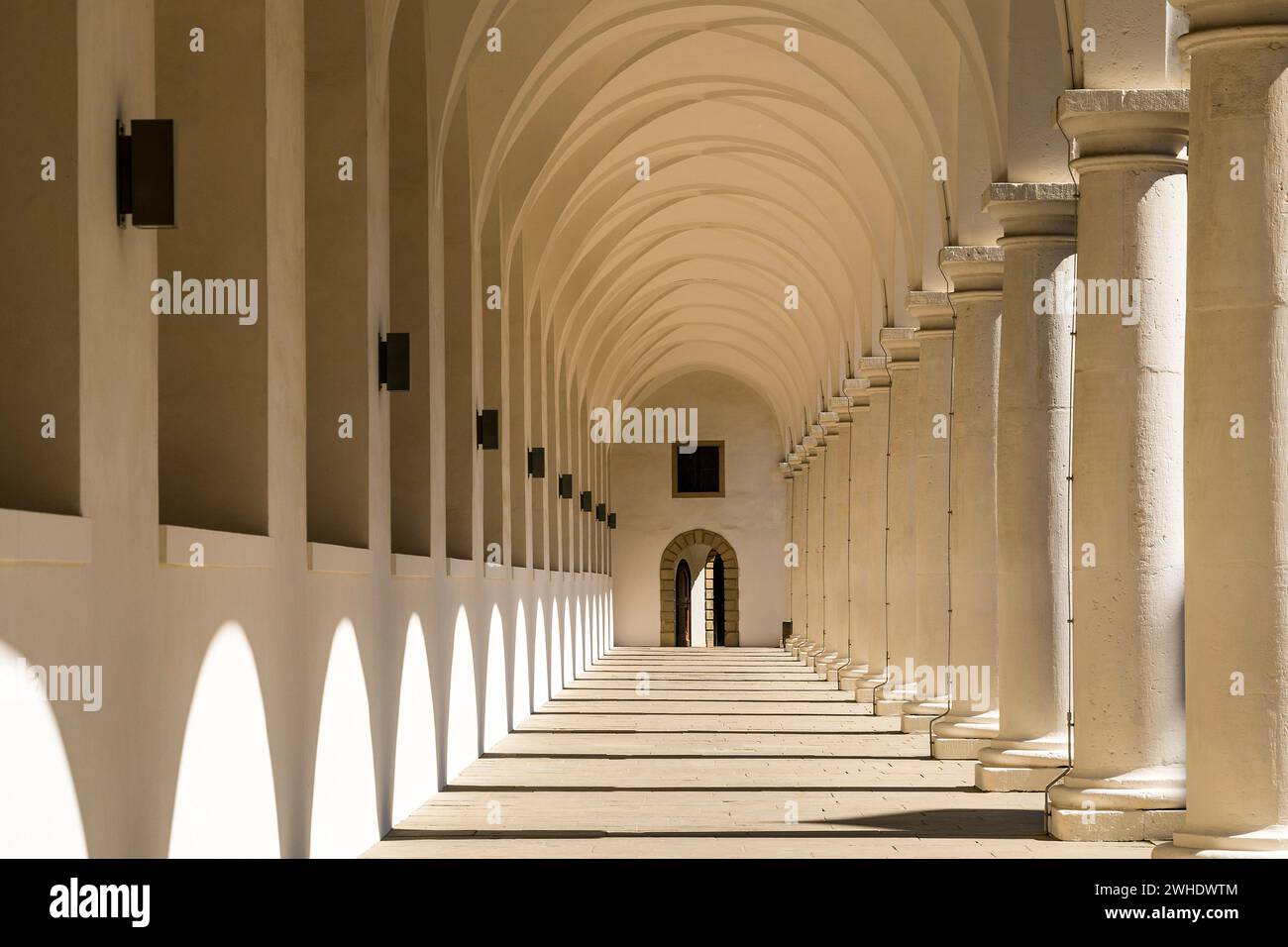 Dresden, Royal Palace, Stable Courtyard, Long Corridor, Arcades with ...