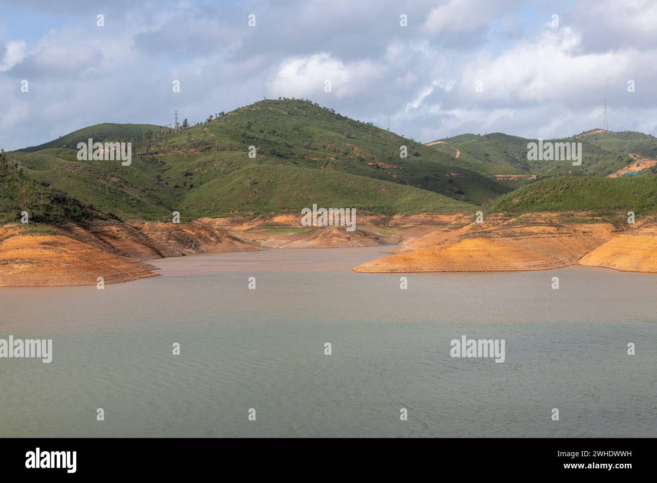 barragem do arade, reservoir near Silves in the Algarve region of ...
