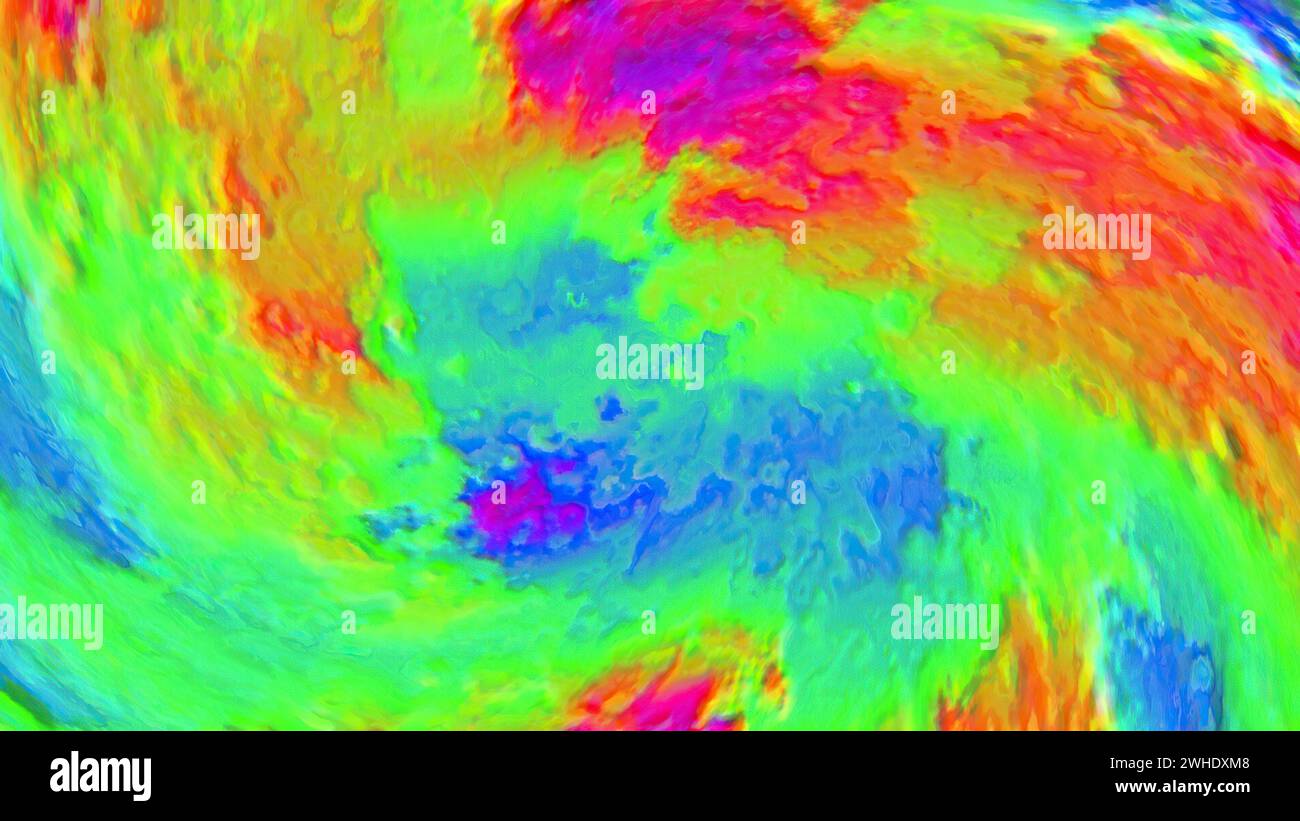 Weather Hurricane On Radar And Satellite Stock Photo - Alamy