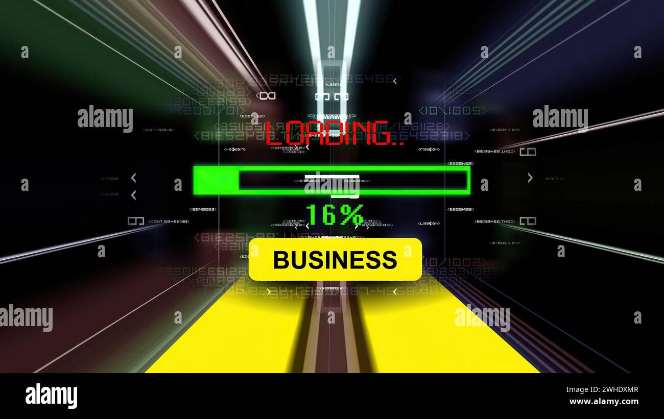 Business loading progress bar on the screen Stock Photo - Alamy