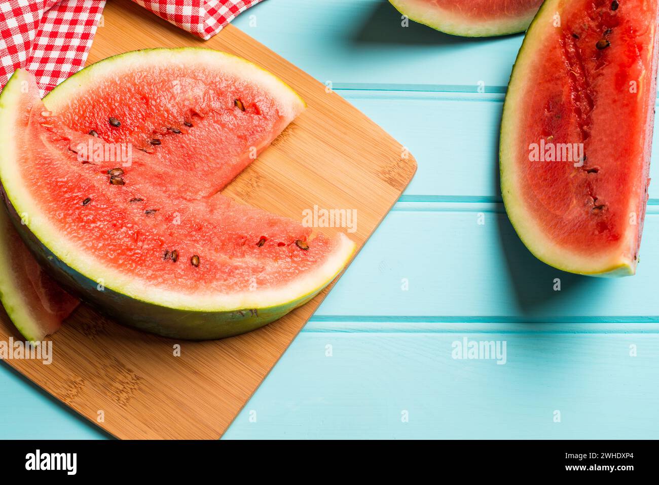 Watermelon triangle hi-res stock photography and images - Alamy