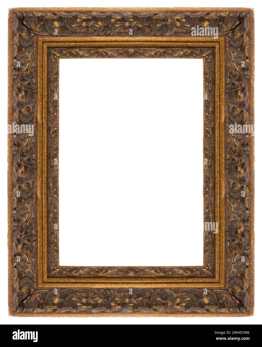 Wooden picture frame Stock Photo - Alamy