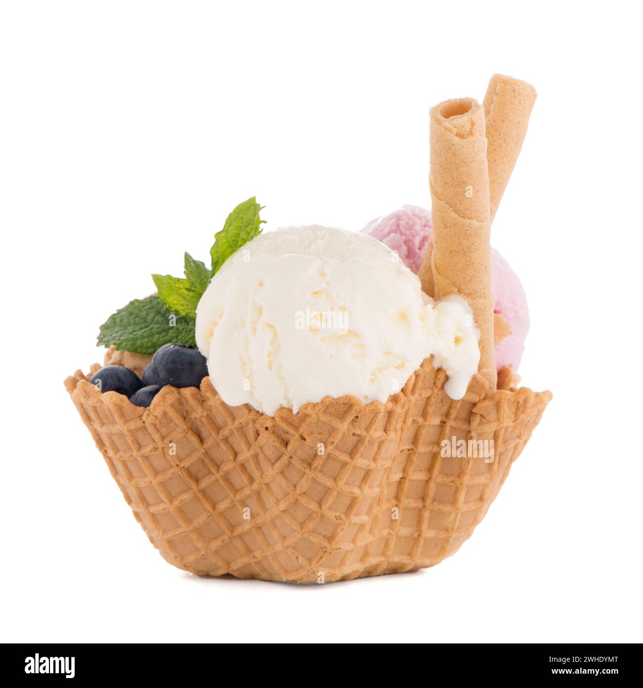 Pistachio gelato scoops in Cut Out Stock Images & Pictures - Alamy