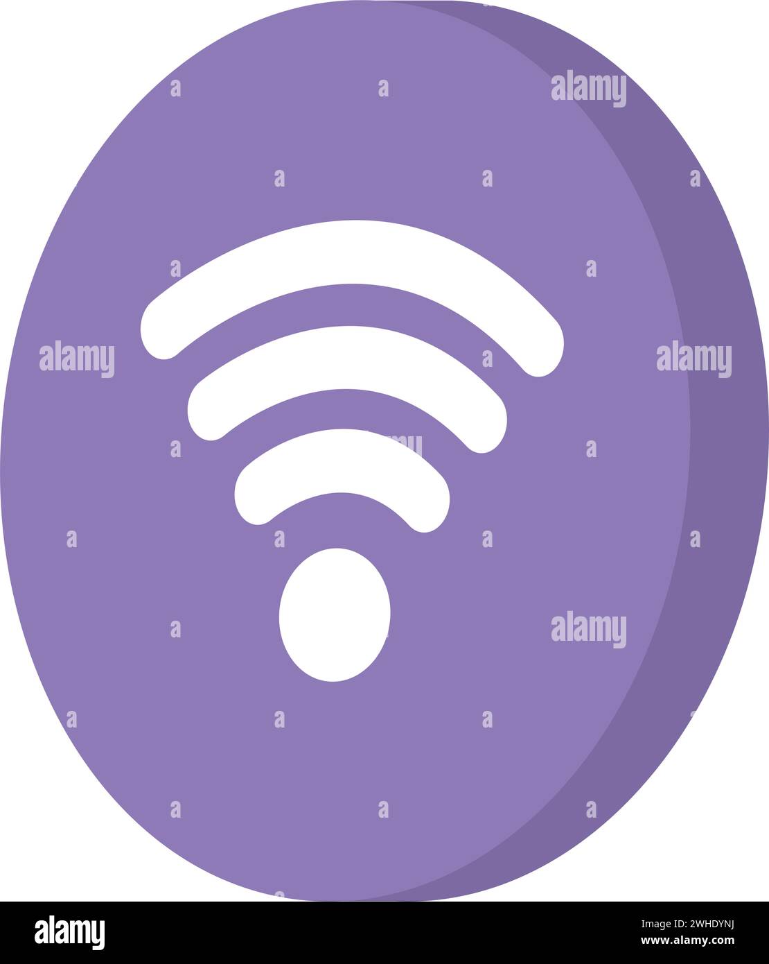 Isolated 3d internet wifi icon Vector Stock Vector Image & Art - Alamy