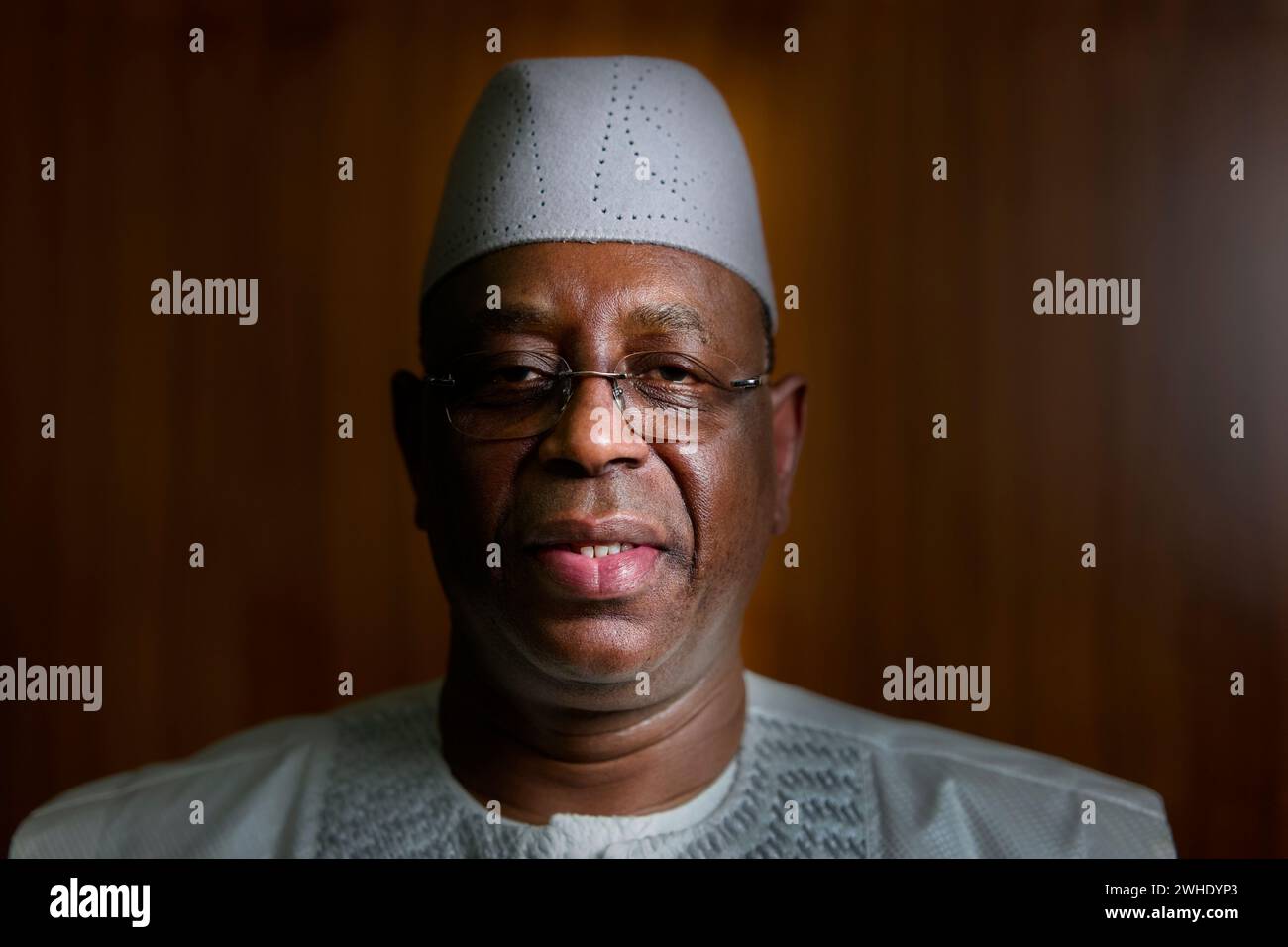 Senegal President Macky Sall poses during an interview with The ...