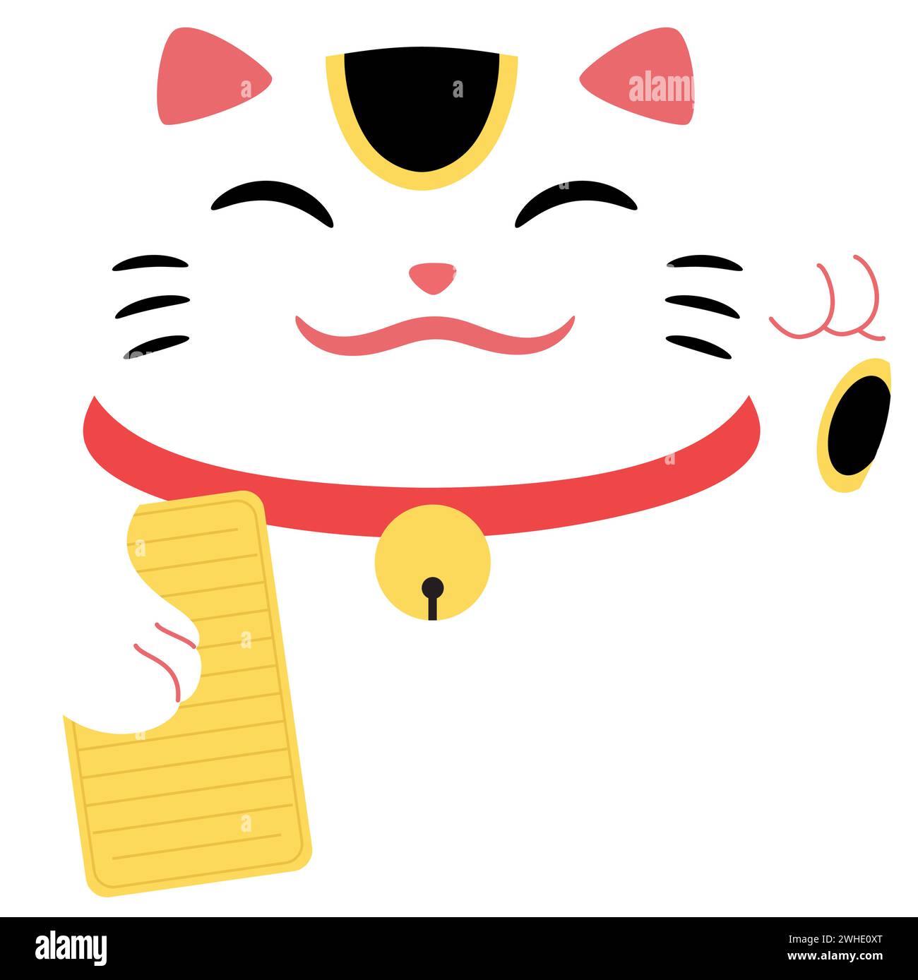 Isolated japanese traditional cat icon Vector Stock Vector Image & Art ...