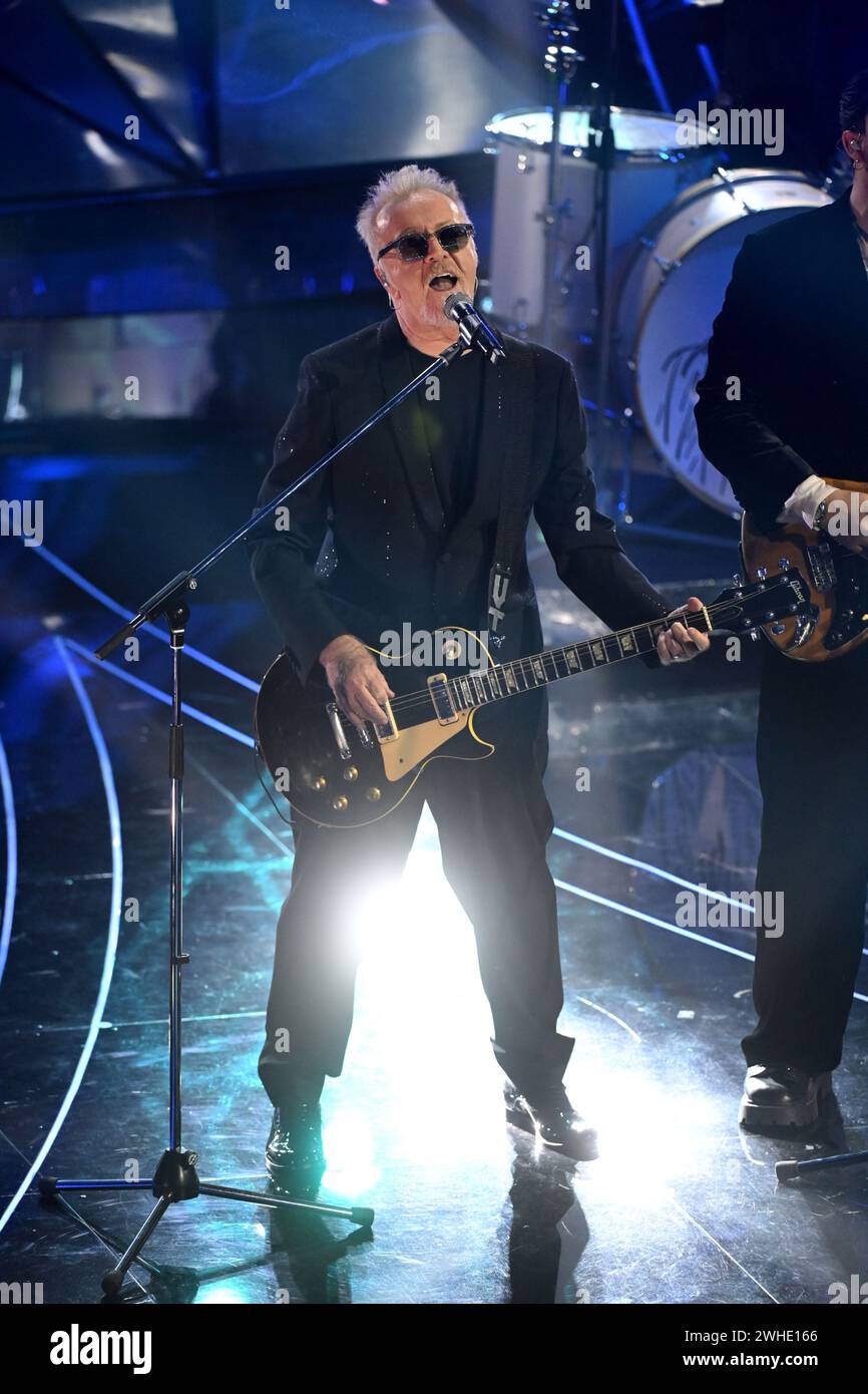 Milan, Italy. 09th Feb, 2024. 74 Sanremo Festival - 4 Evening In the ...