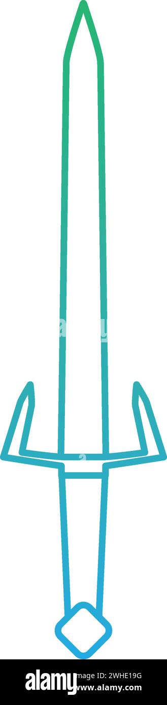 Isolated sword weapon medieval icon Vector Stock Vector Image & Art - Alamy