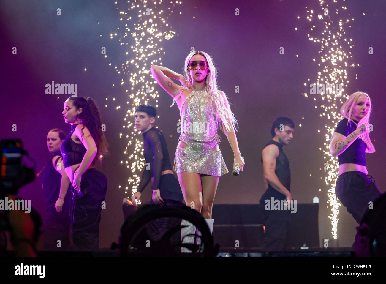 The singer Bad Gyal during her concert at the Palau Sant Jordi, on ...
