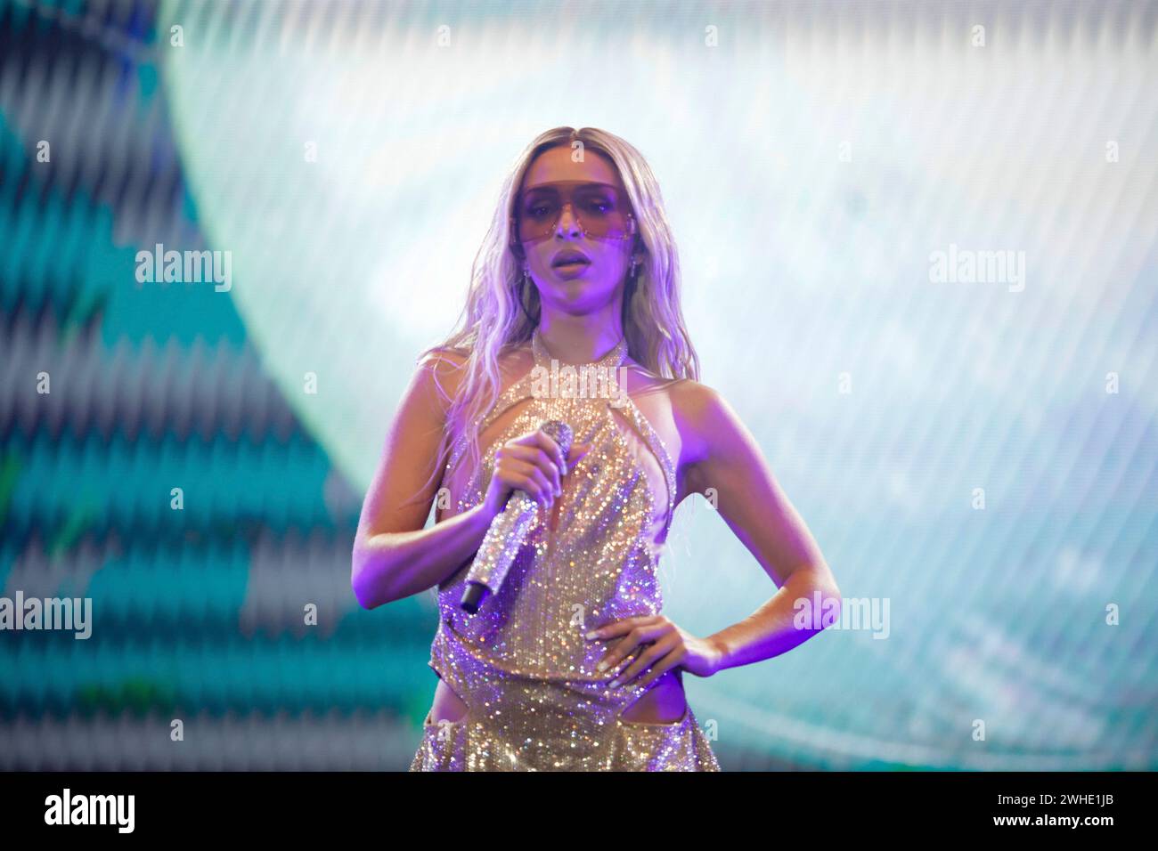 The singer Bad Gyal during her concert at the Palau Sant Jordi, on ...