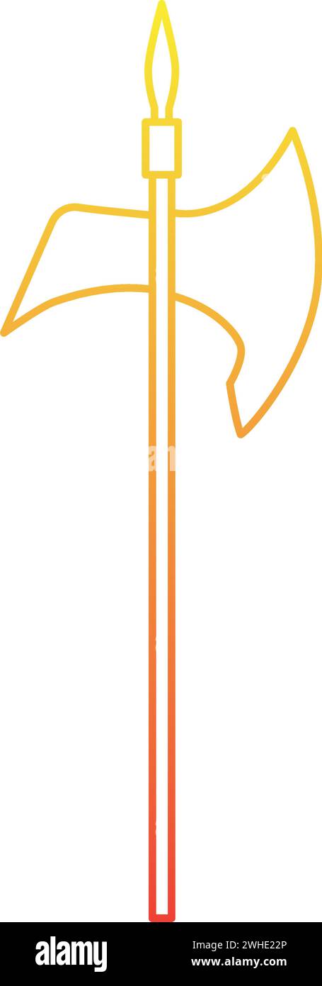 Isolated polearm weapon medieval icon Vector Stock Vector Image & Art ...