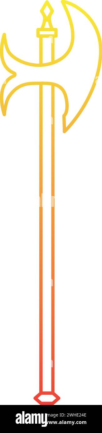 Isolated polearm weapon medieval icon Vector Stock Vector Image & Art ...