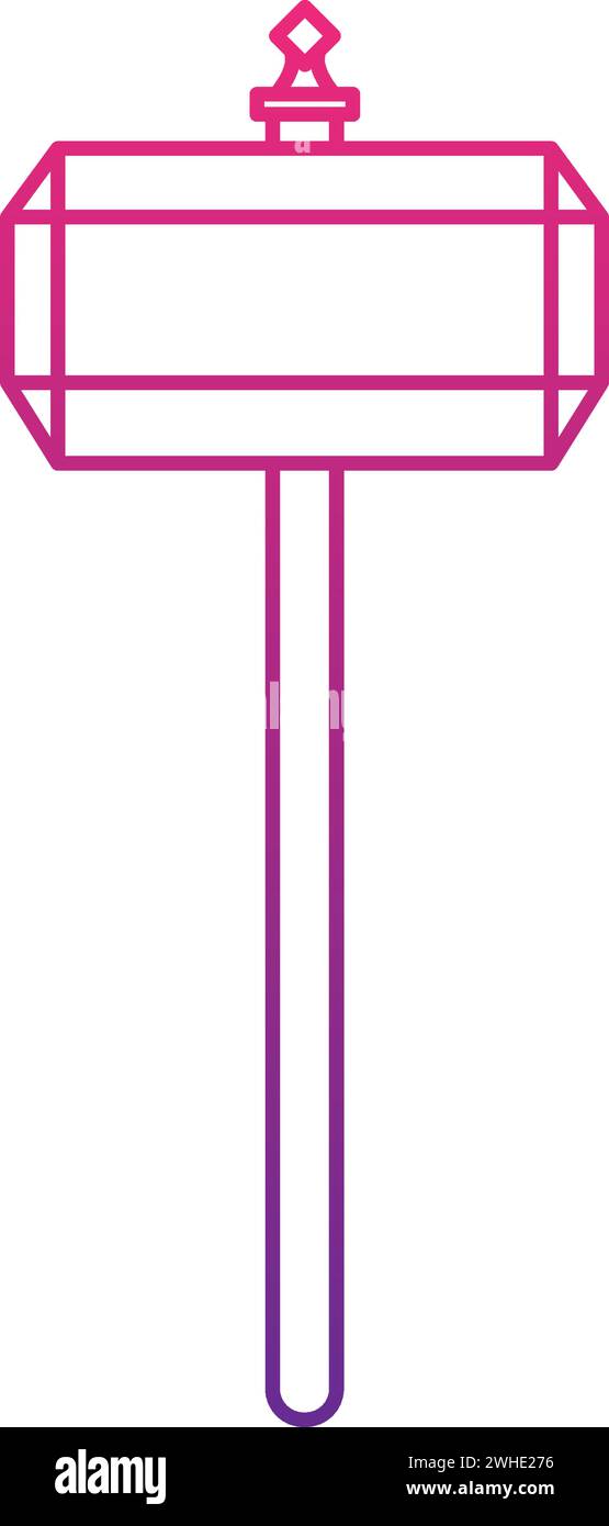 Isolated hammer weapon medieval icon Vector Stock Vector Image & Art ...