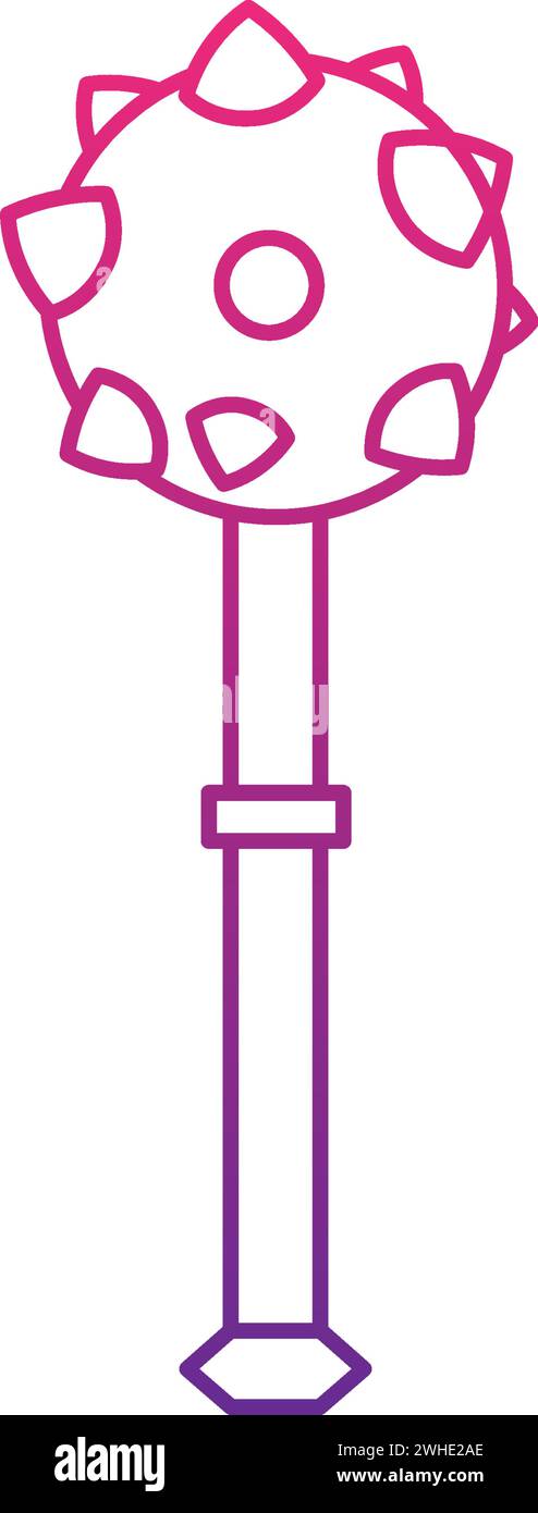 Isolated mace weapon medieval icon Vector Stock Vector Image & Art - Alamy