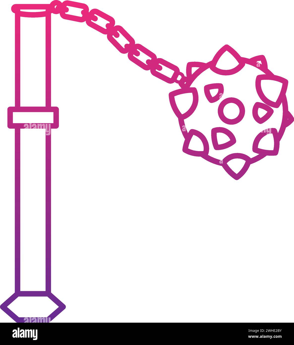 Isolated mace weapon medieval icon Vector Stock Vector Image & Art - Alamy