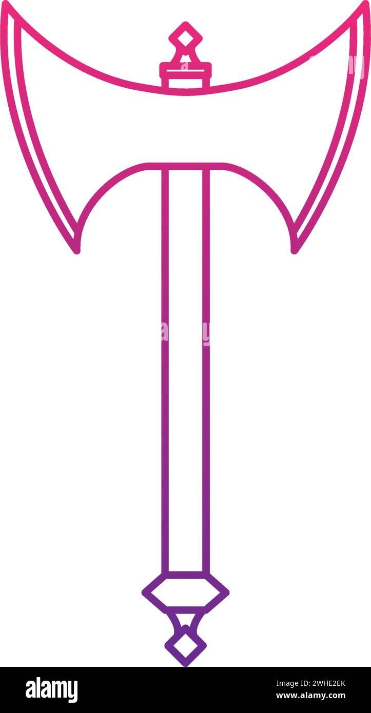 Isolated axe weapon medieval icon Vector Stock Vector Image & Art - Alamy