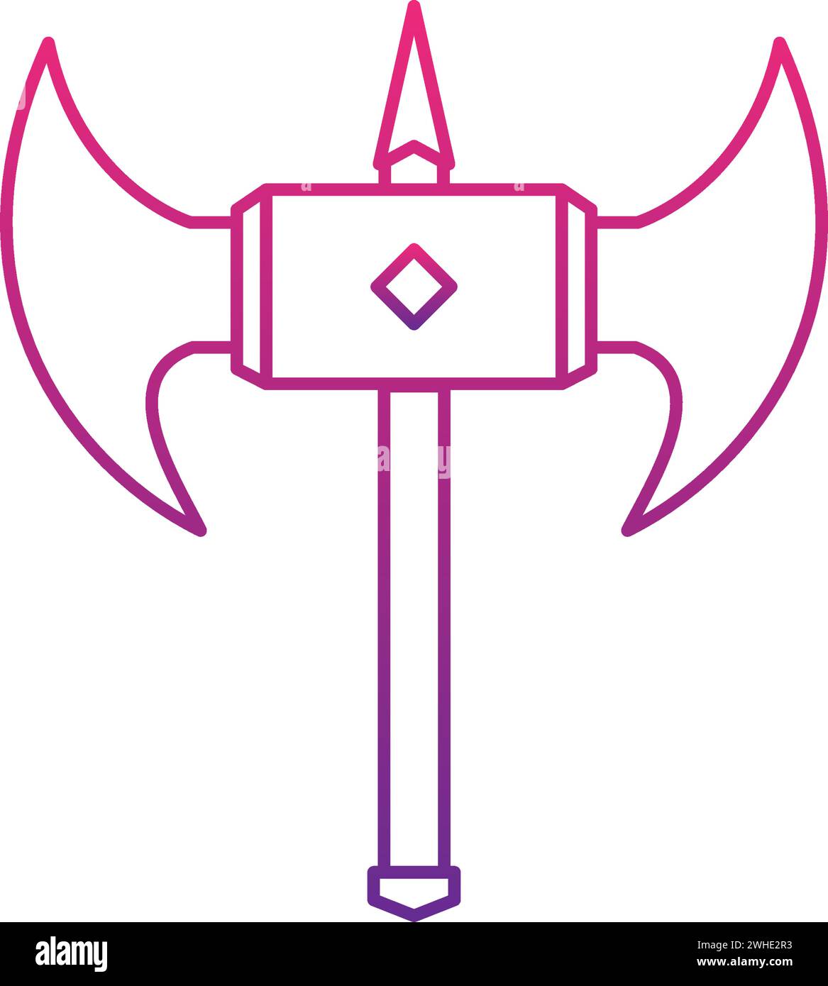 Isolated axe weapon medieval icon Vector Stock Vector Image & Art - Alamy