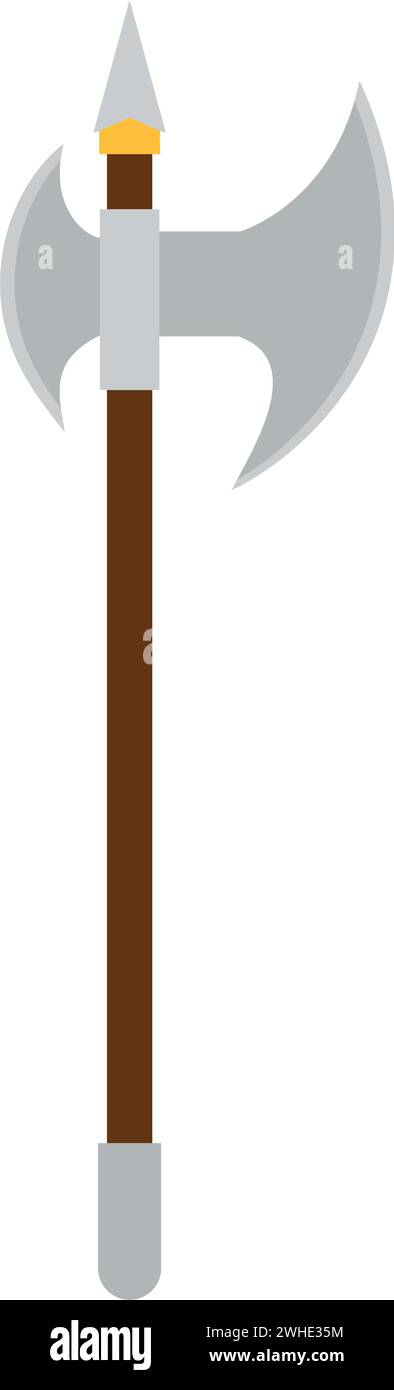 Isolated polearm weapon medieval icon Vector Stock Vector Image & Art - Alamy