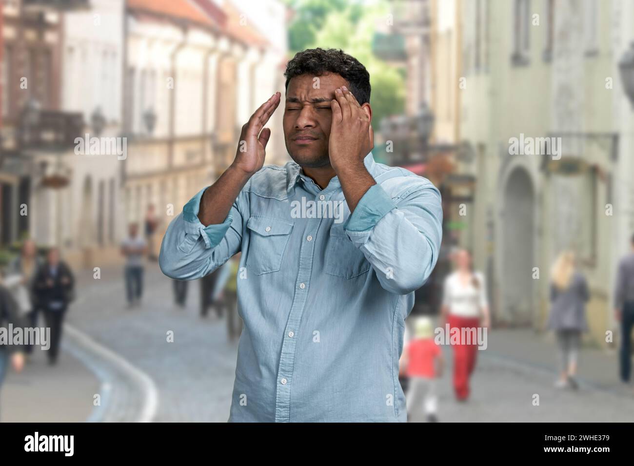 Indian man standing stressed hi-res stock photography and images - Alamy