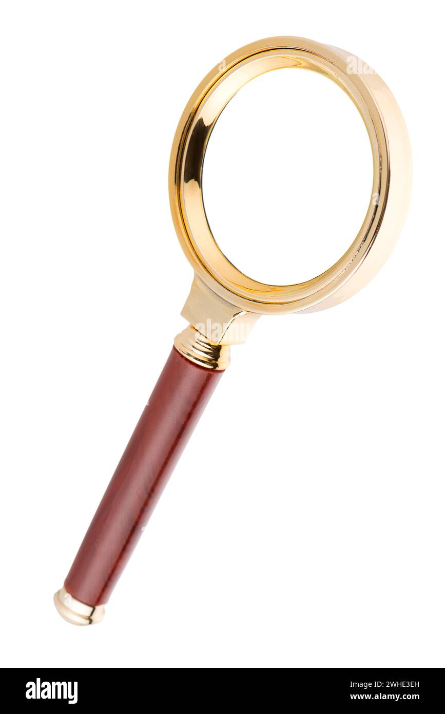Old magnifying glass Stock Photo - Alamy