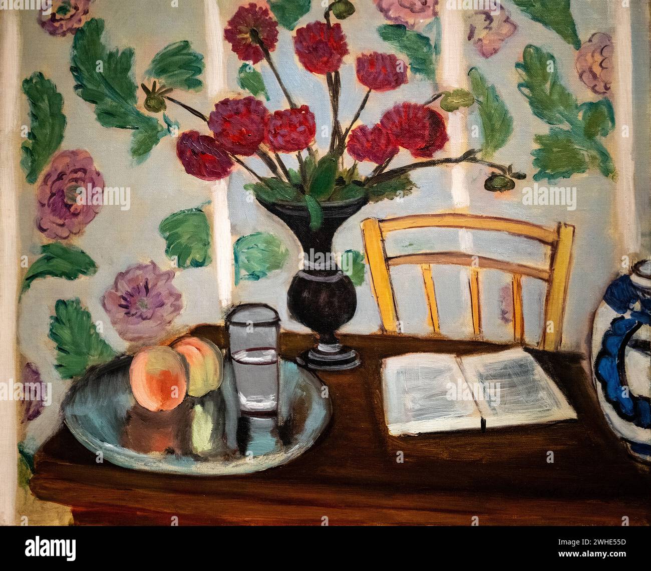 Henri Matisse 1923 oil on canvas "Still Life, Bouquet of Dahlias and ...