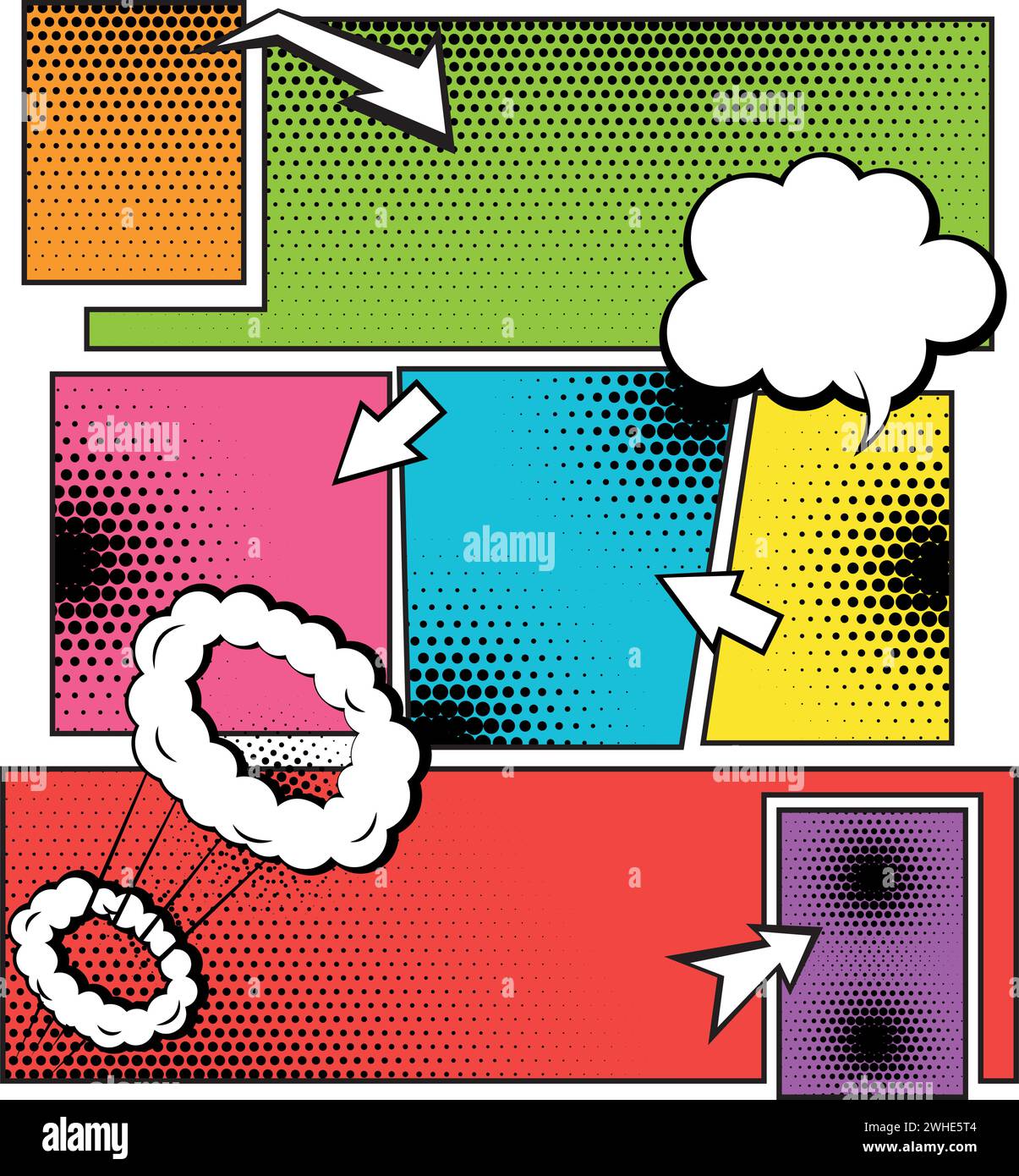 Comic transition effect hi-res stock photography and images - Alamy