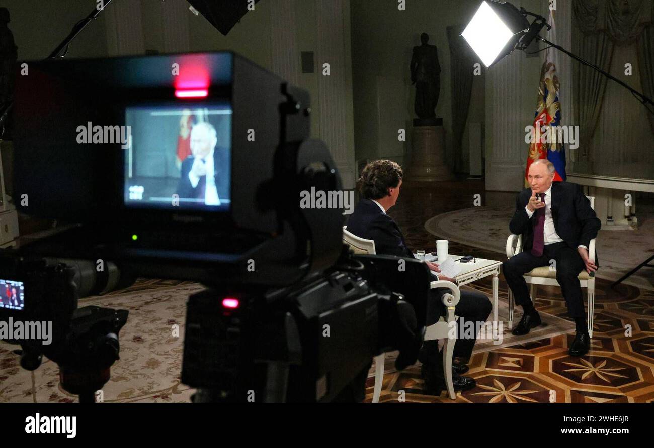 Russia s President Vladimir Putin gives an interview to US talk show ...