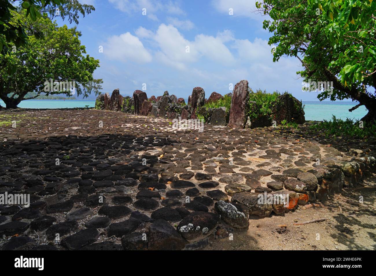 RAIATEA, FRENCH POLYNESIA – 15 DEC 2023 – View of the Marae ...