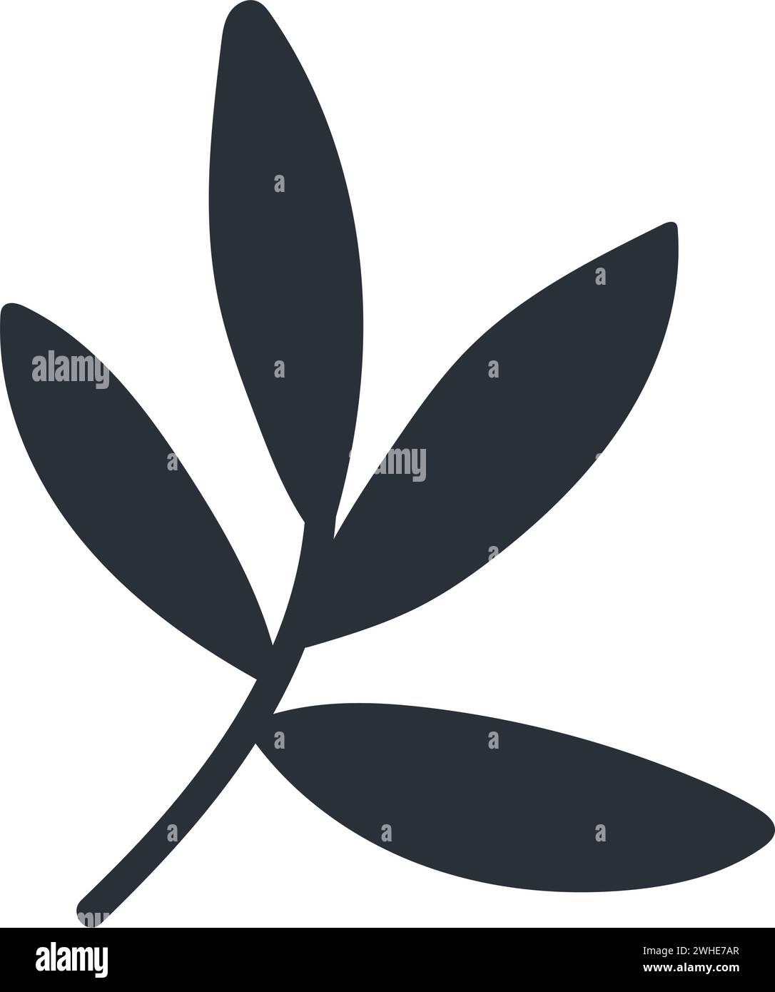 Isolated colored natural leaf icon Vector Stock Vector Image & Art - Alamy