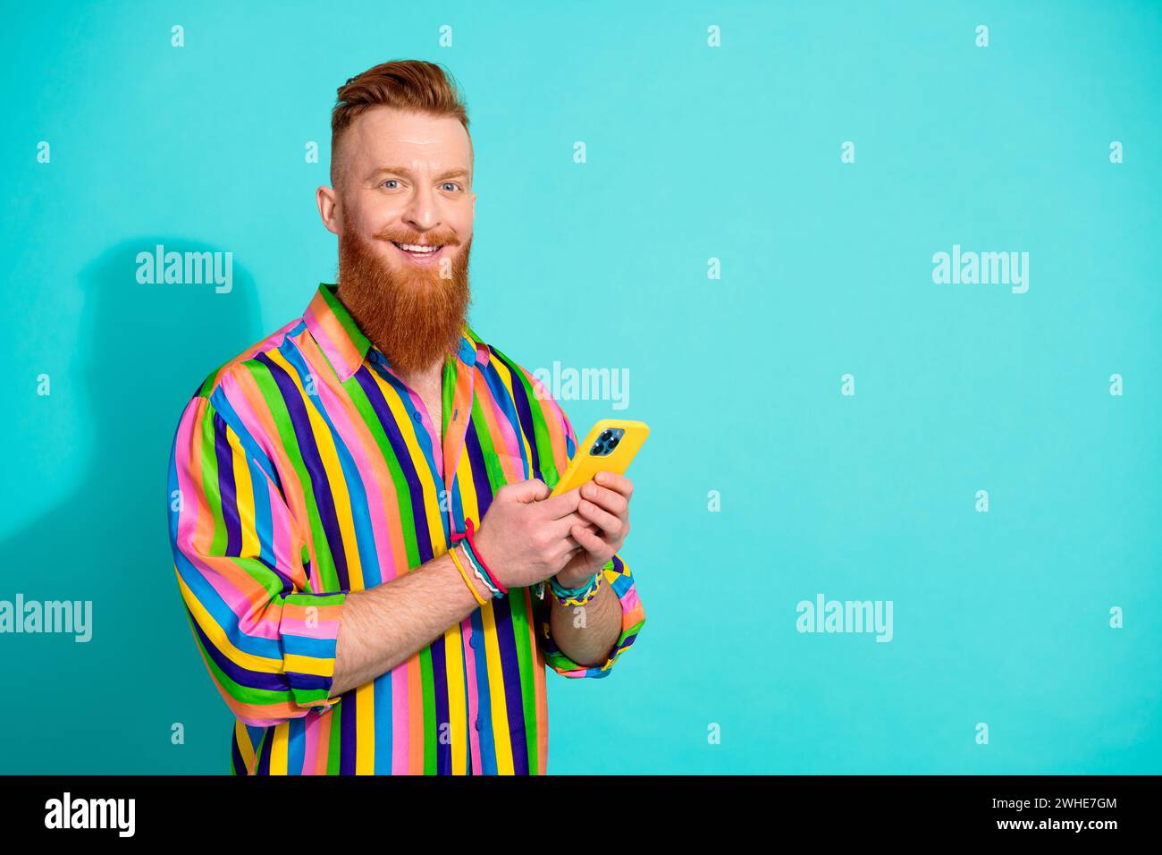 Photo advertisement of new apple iphone 15 pro max version young ...