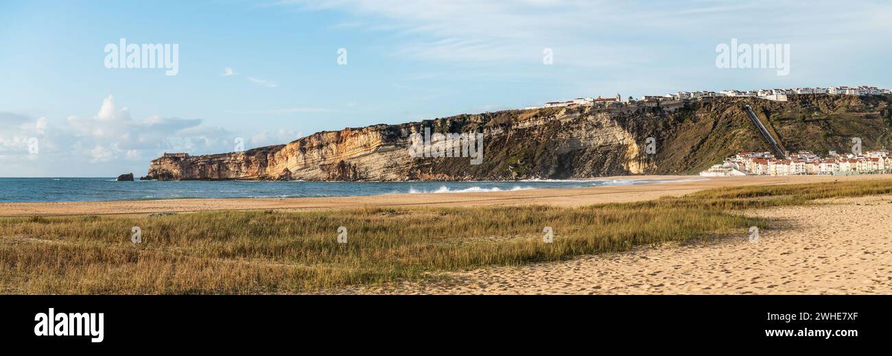 Scenery nazare sand beach hi-res stock photography and images - Alamy
