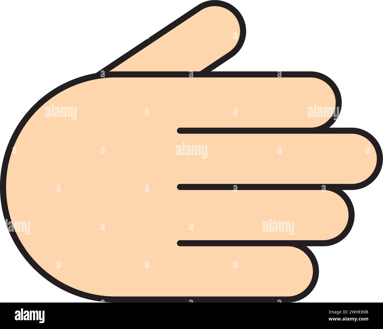 Isolated colored hand gesture icon Vector Stock Vector Image & Art - Alamy