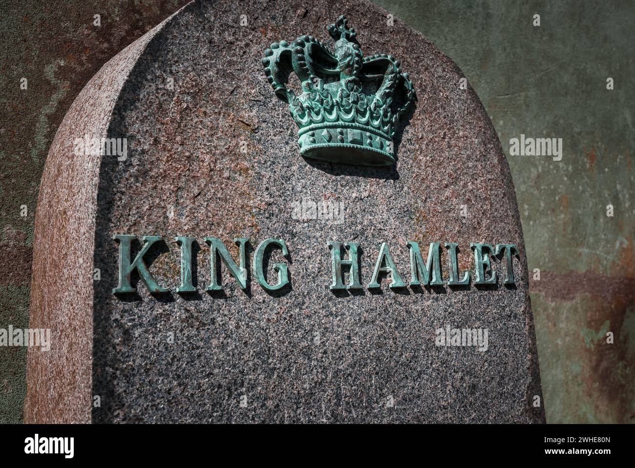 King Hamlet's Inscription and Crown Detail, either Helsingborg Stock ...