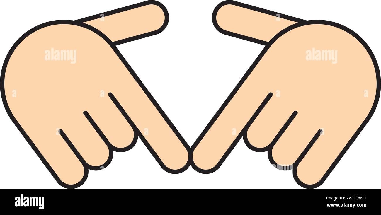 Isolated colored hand gesture icon Vector Stock Vector Image & Art - Alamy