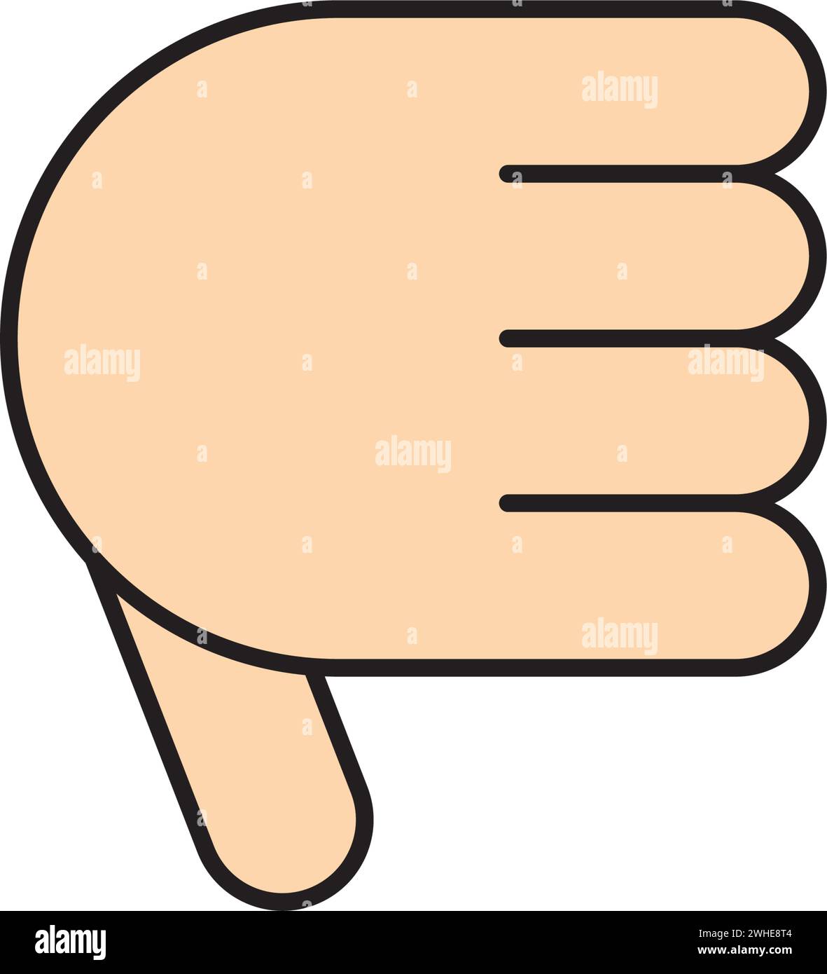 Isolated colored hand gesture icon Vector Stock Vector Image & Art - Alamy