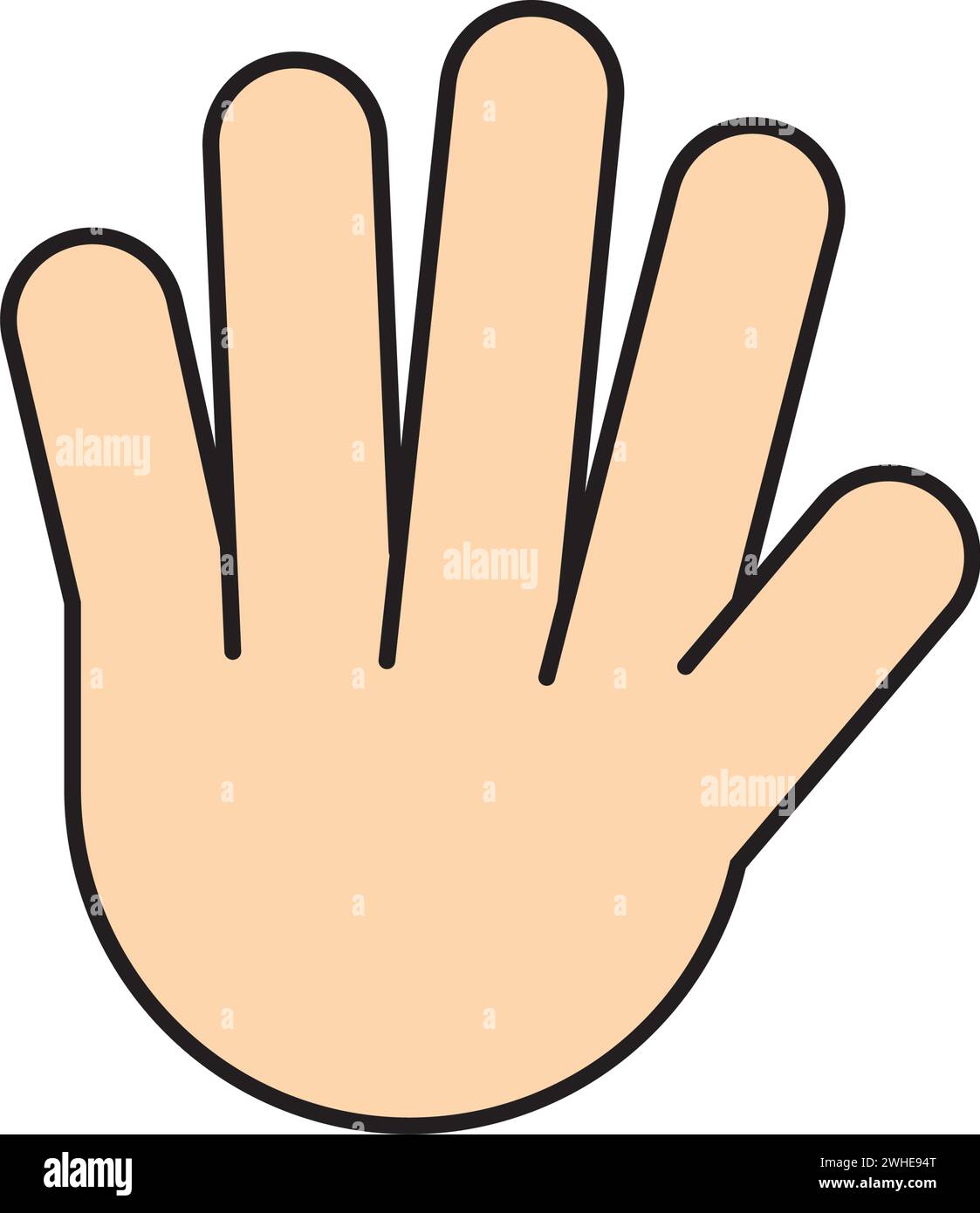 Human hand showing in Stock Vector Images - Alamy