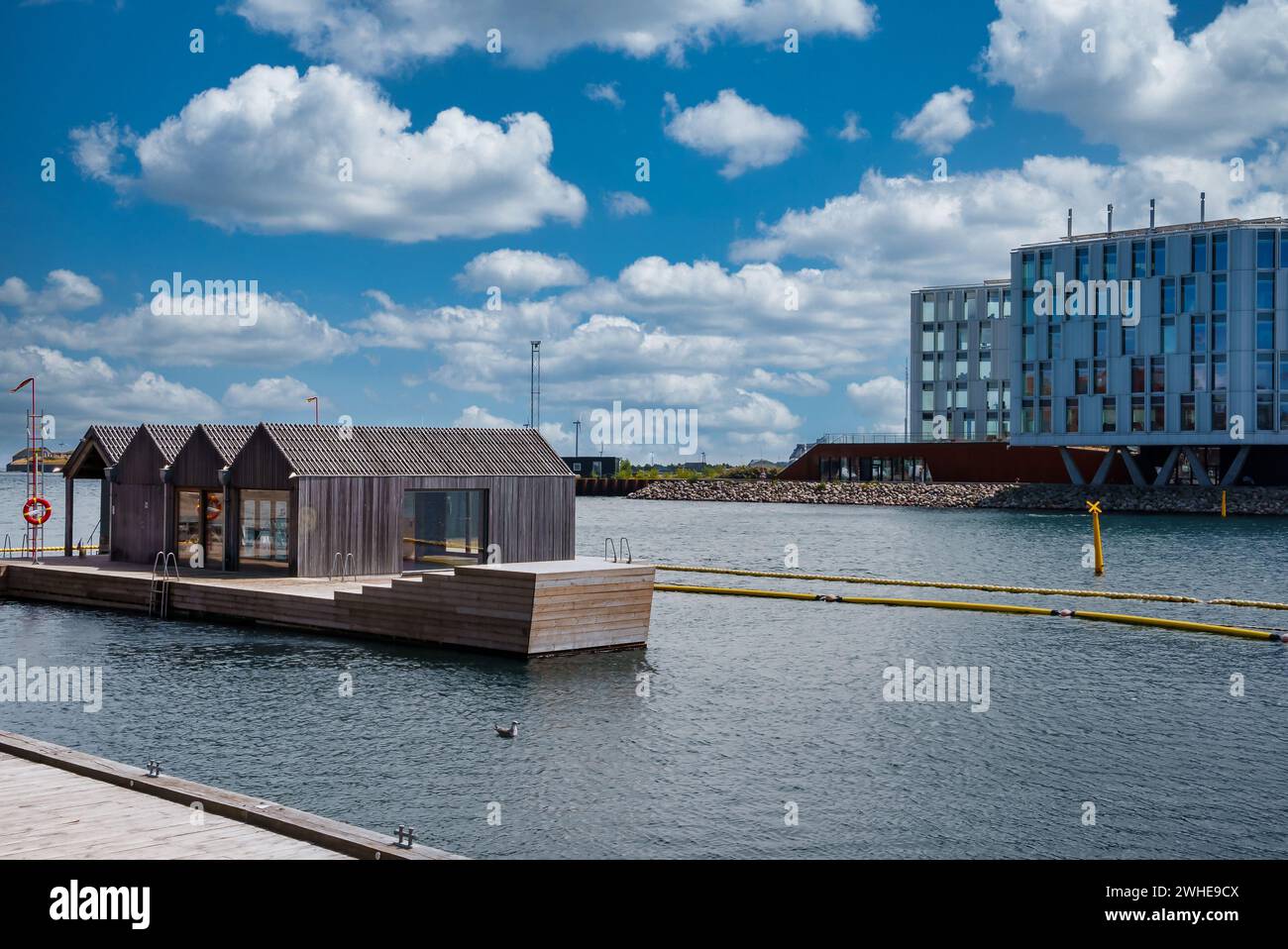 Contemporary Waterfront Cabin Design in the Scenic Oresund Area Stock ...