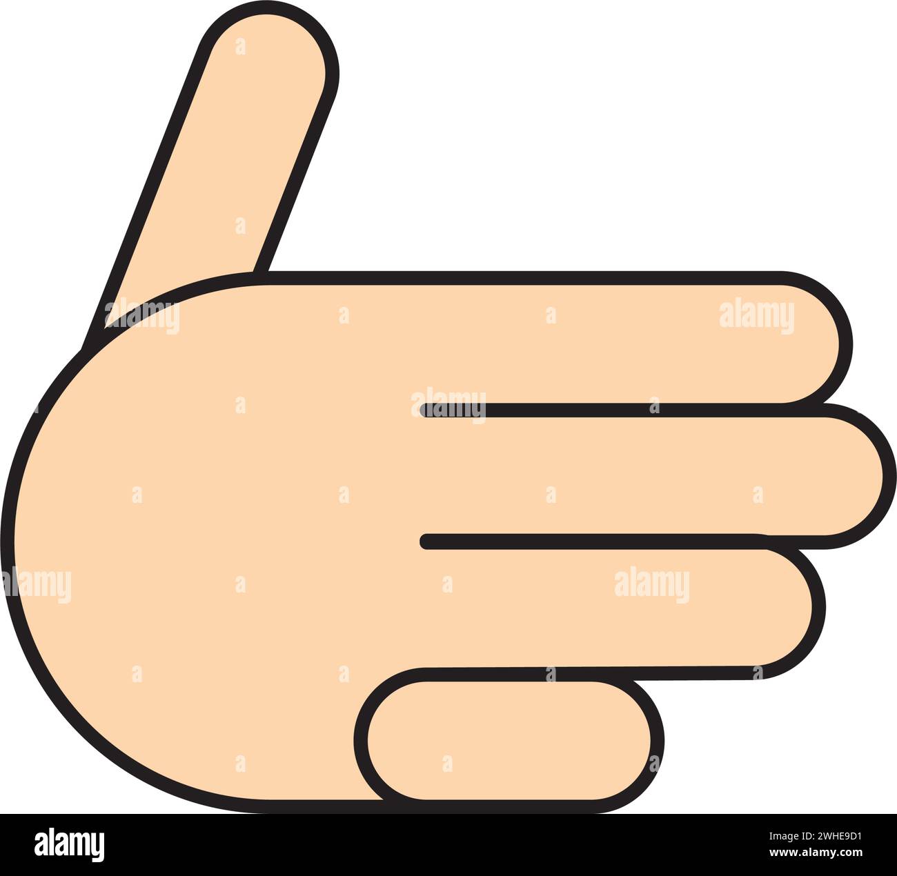 Isolated colored hand gesture icon Vector Stock Vector Image & Art - Alamy