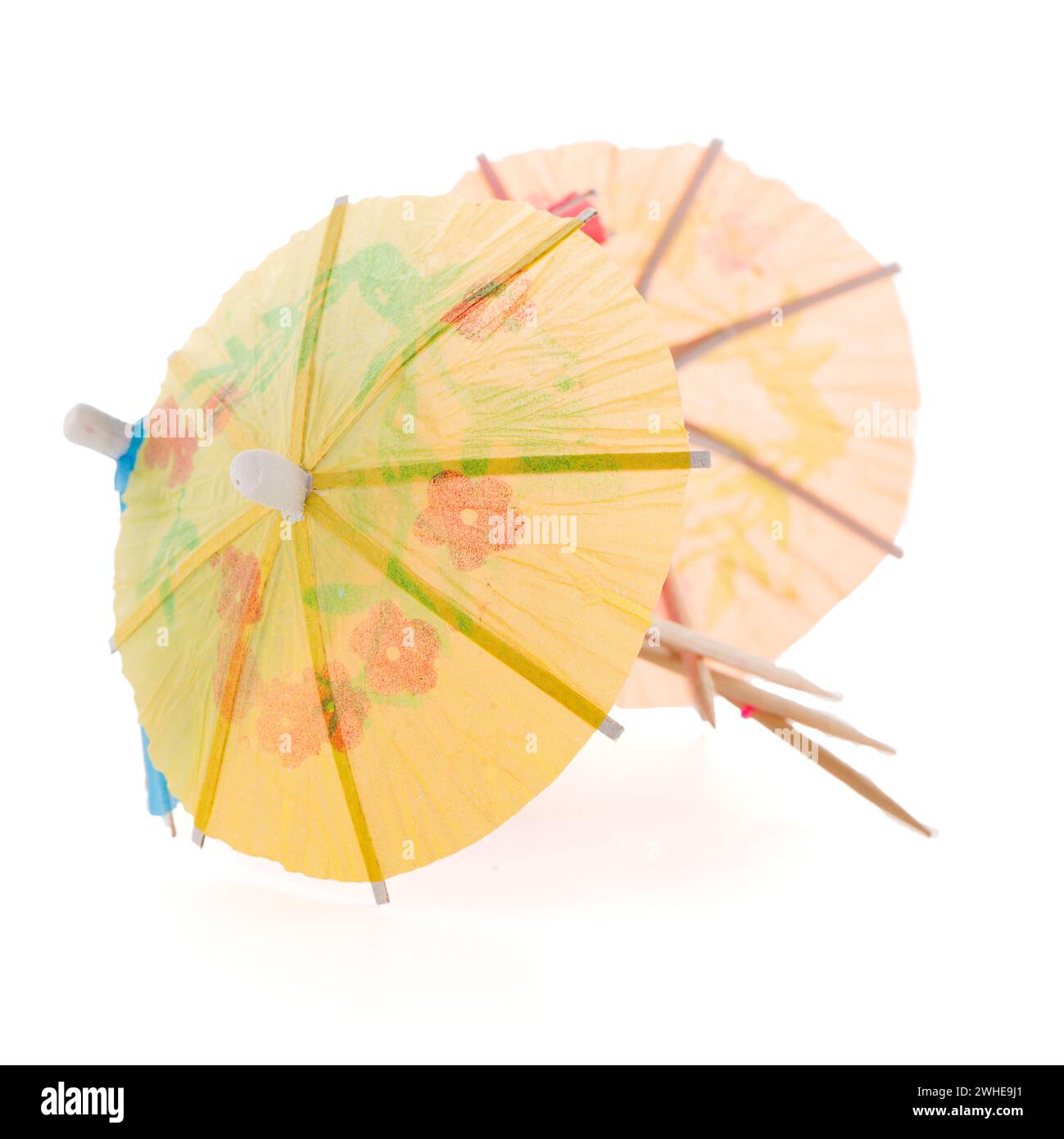 Paper umbrellas for cocktails Stock Photo - Alamy