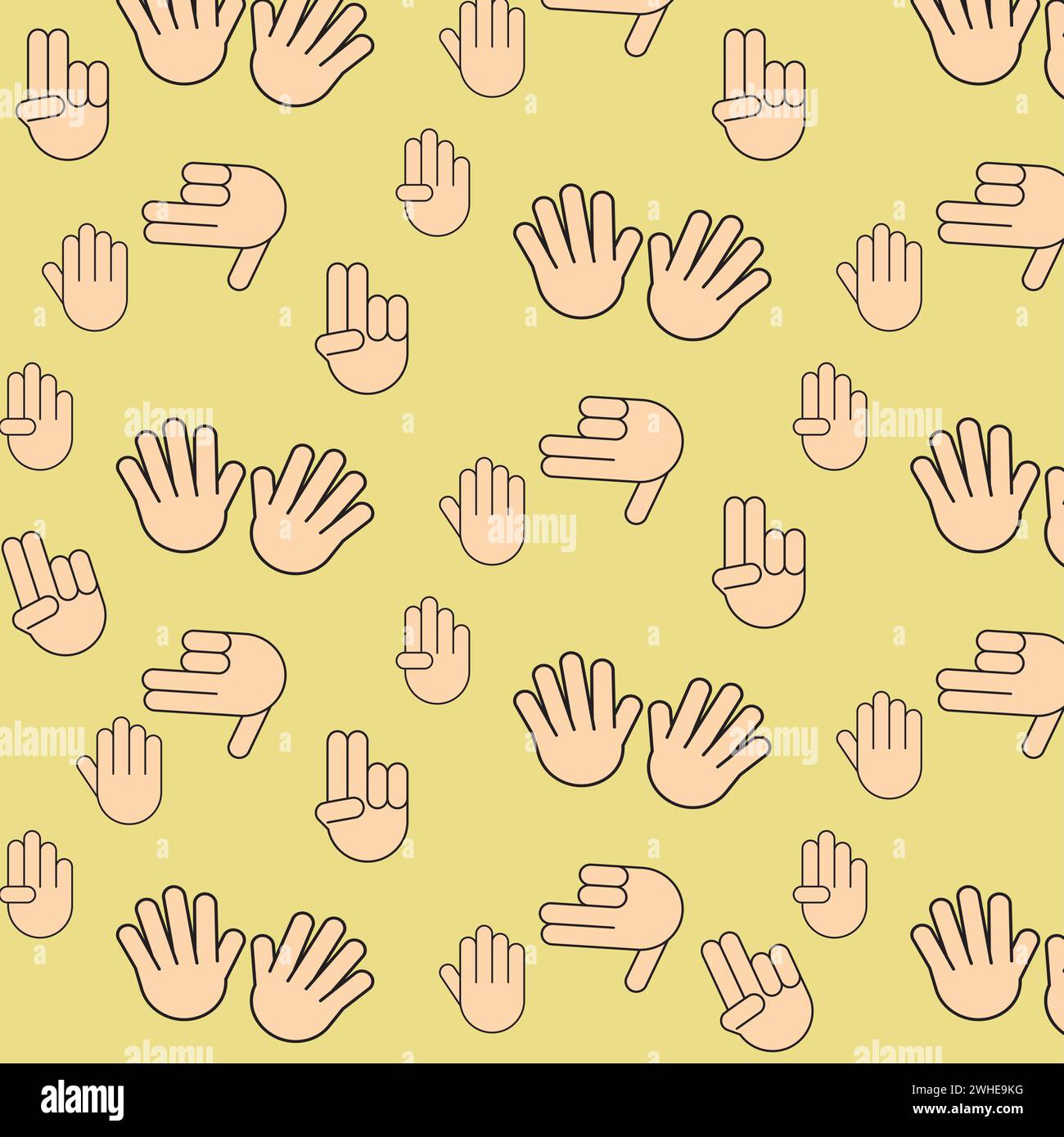 Hand gesture collection hi-res stock photography and images - Alamy