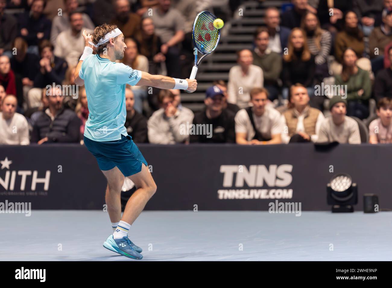 Oslo, Norway 09 February 2024 Casper Ruud of Norway in action against ...