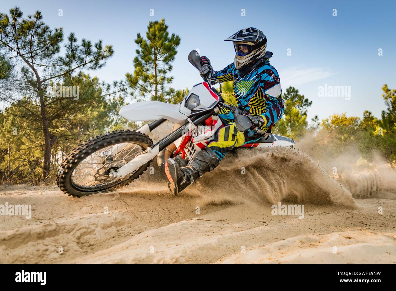 Blue bike trail hi-res stock photography and images - Alamy