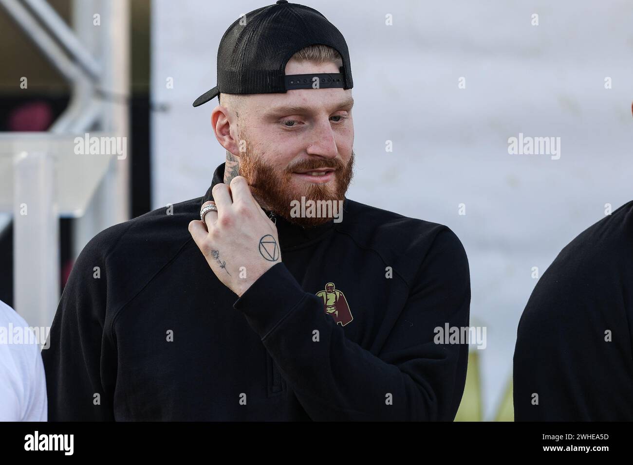 February 09, 2024: Las Vegas Raiders defensive end Maxx Crosby attends ...