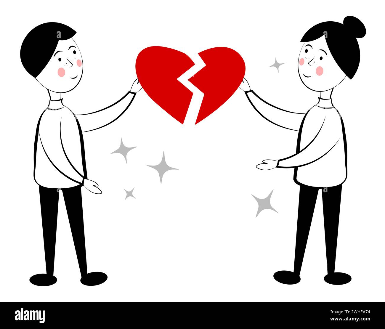 Bad break man Cut Out Stock Images & Pictures - Alamy