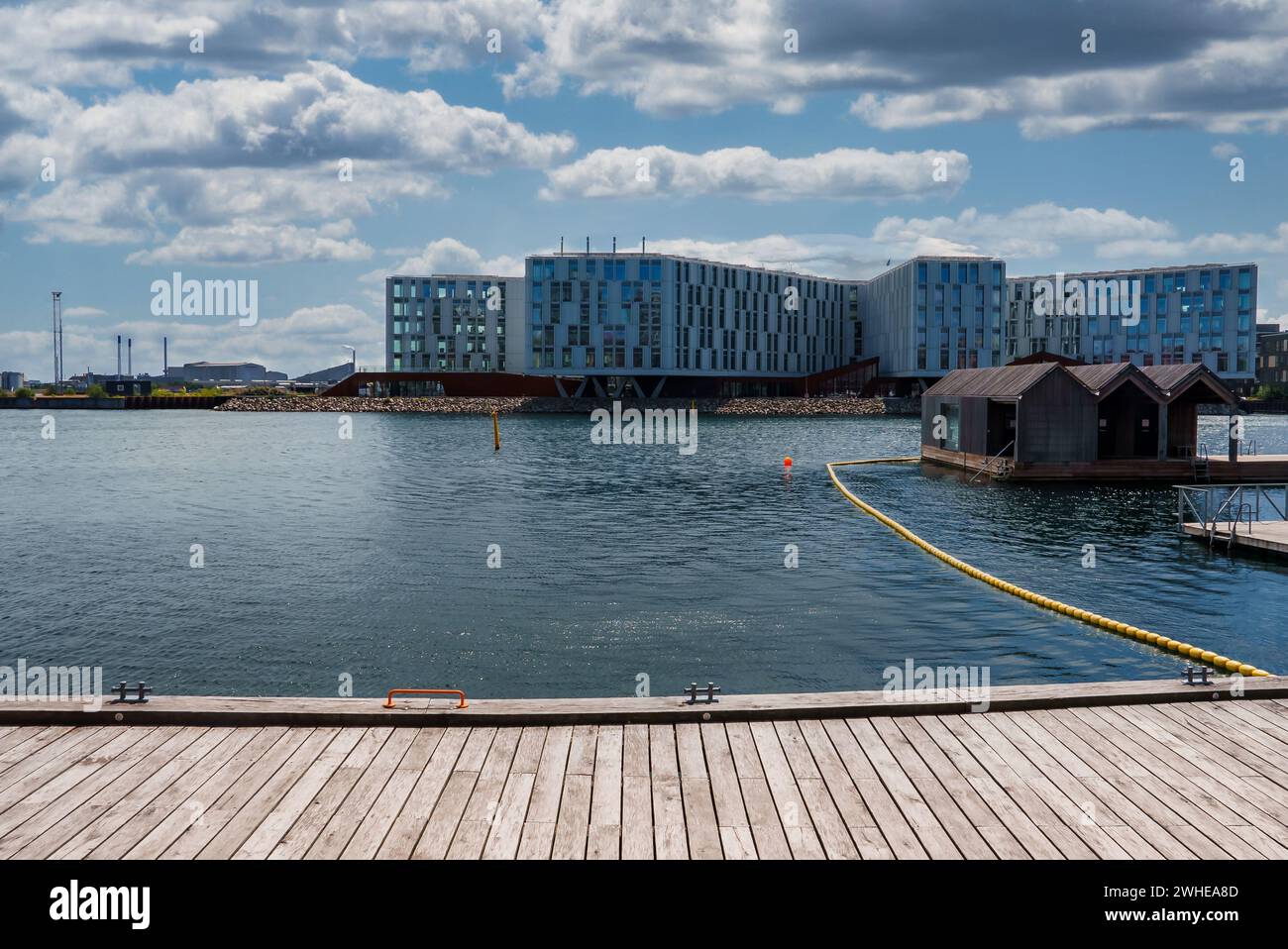 Contemporary Waterfront, Deck, and Structures in Copenhagen Stock Photo ...