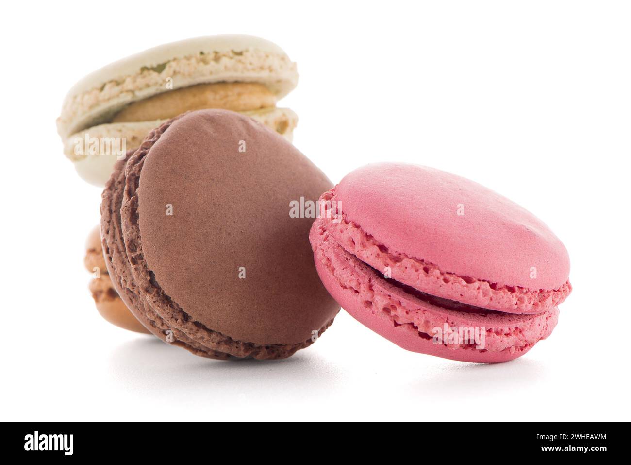 French macaroons macarons Cut Out Stock Images & Pictures - Alamy